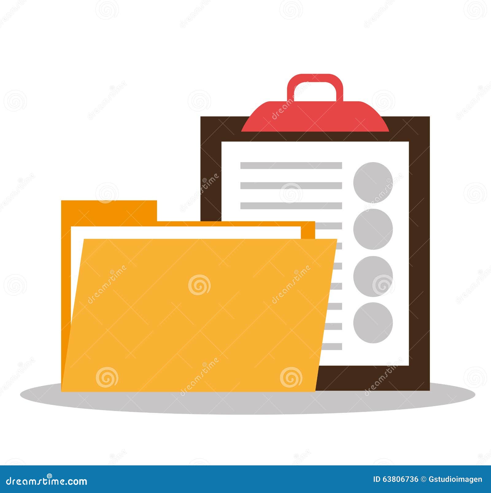 Files and documents stock illustration. Illustration of information ...