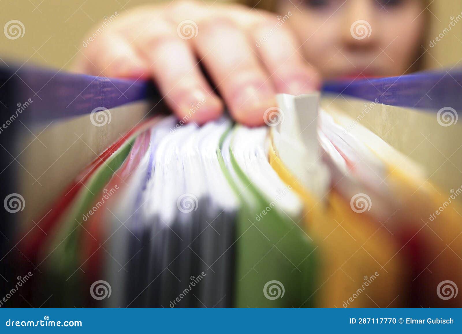 Files and Paperwork in the Administration Stock Photo - Image of labor ...