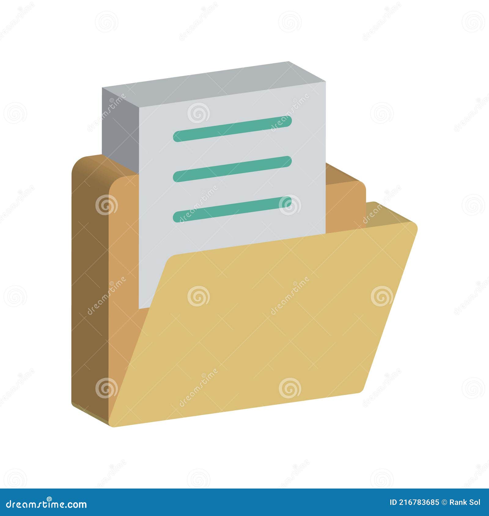 Files Folder Color Vector Icon Which Can Easily Modify or Edit Stock ...