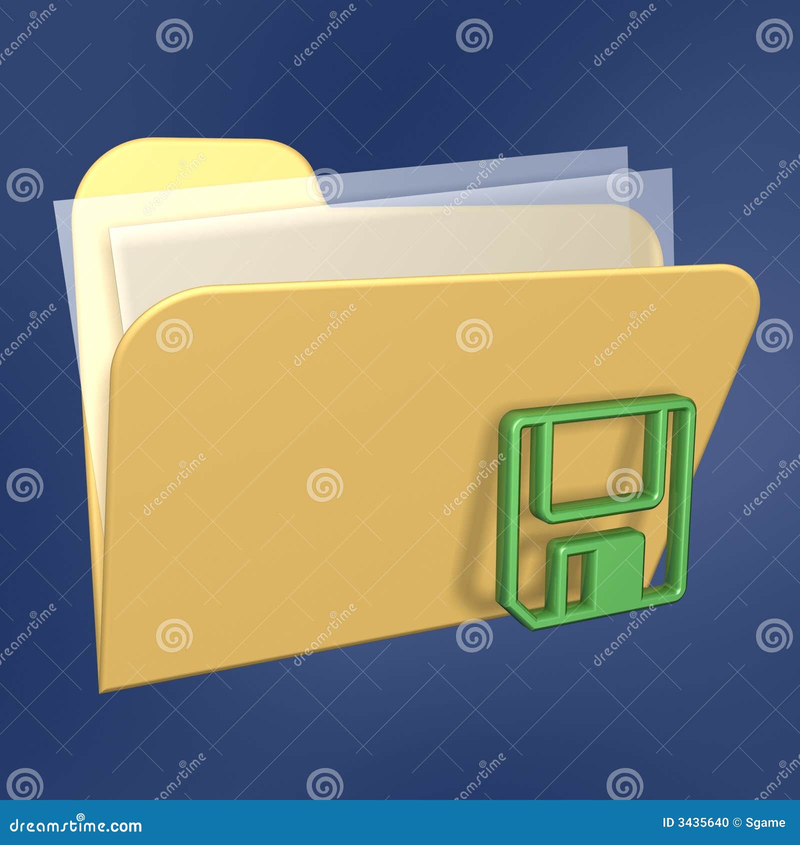 Files folder and floppy stock illustration. Illustration of abstract ...