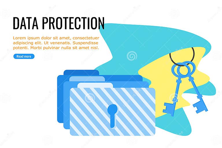 Files and Folder Protection Stock Vector - Illustration of imitation ...