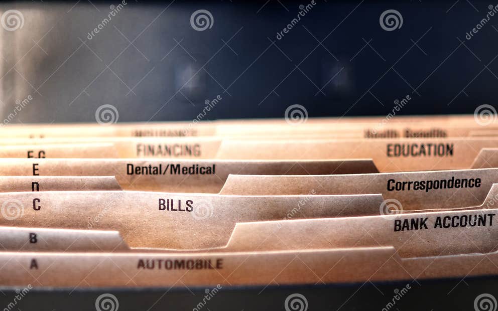 Files folders stock photo. Image of organize, insurance - 8064044