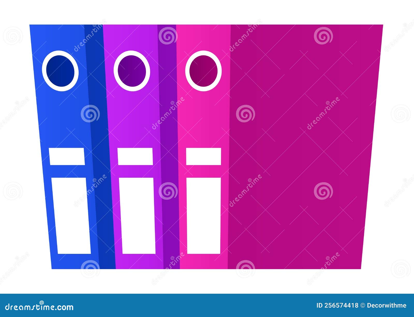 Files and Folders - Modern Flat Design Style Single Isolated Image ...