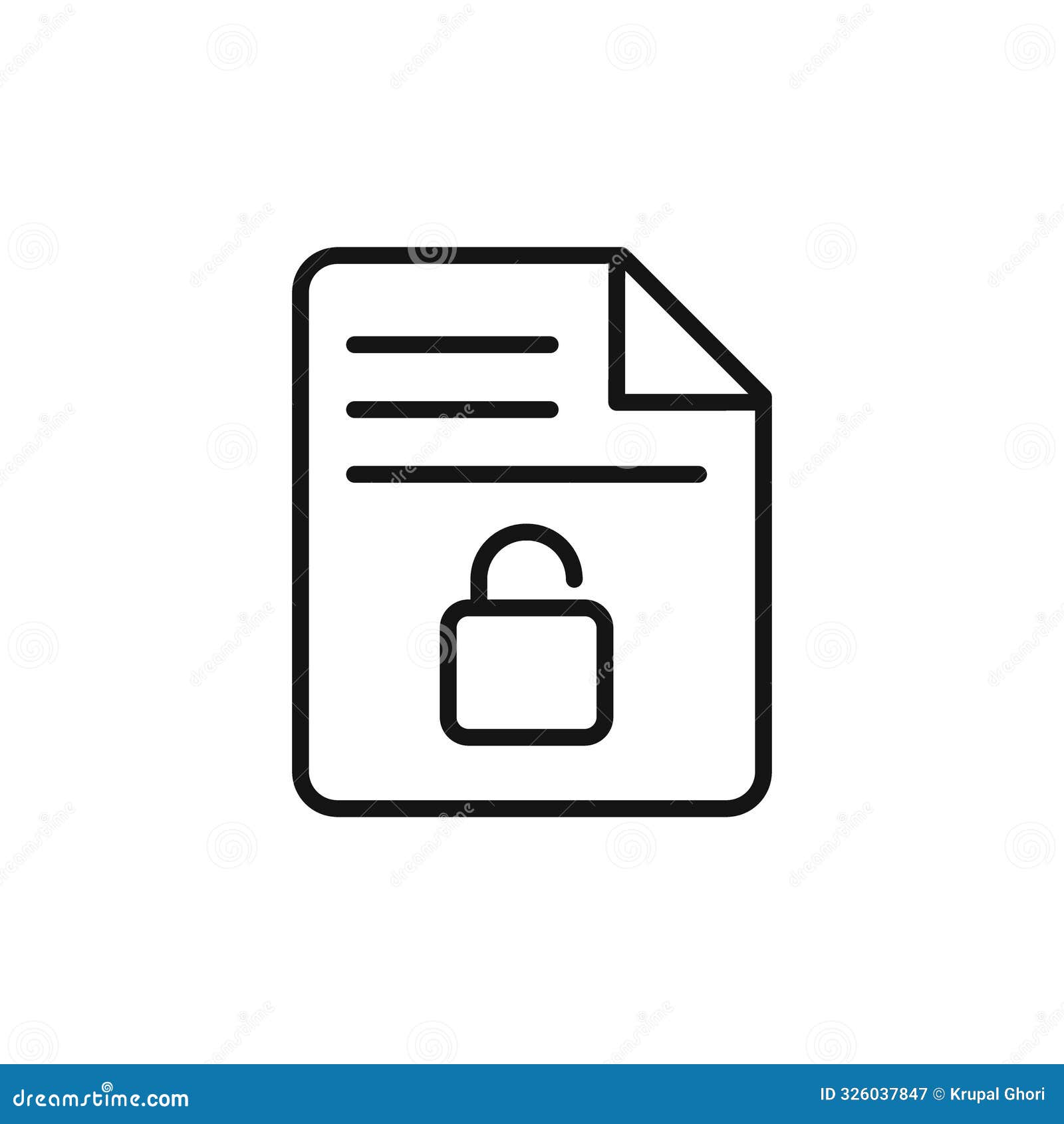 Files and Folders Security Logo Sign Vector Outline Stock Illustration ...