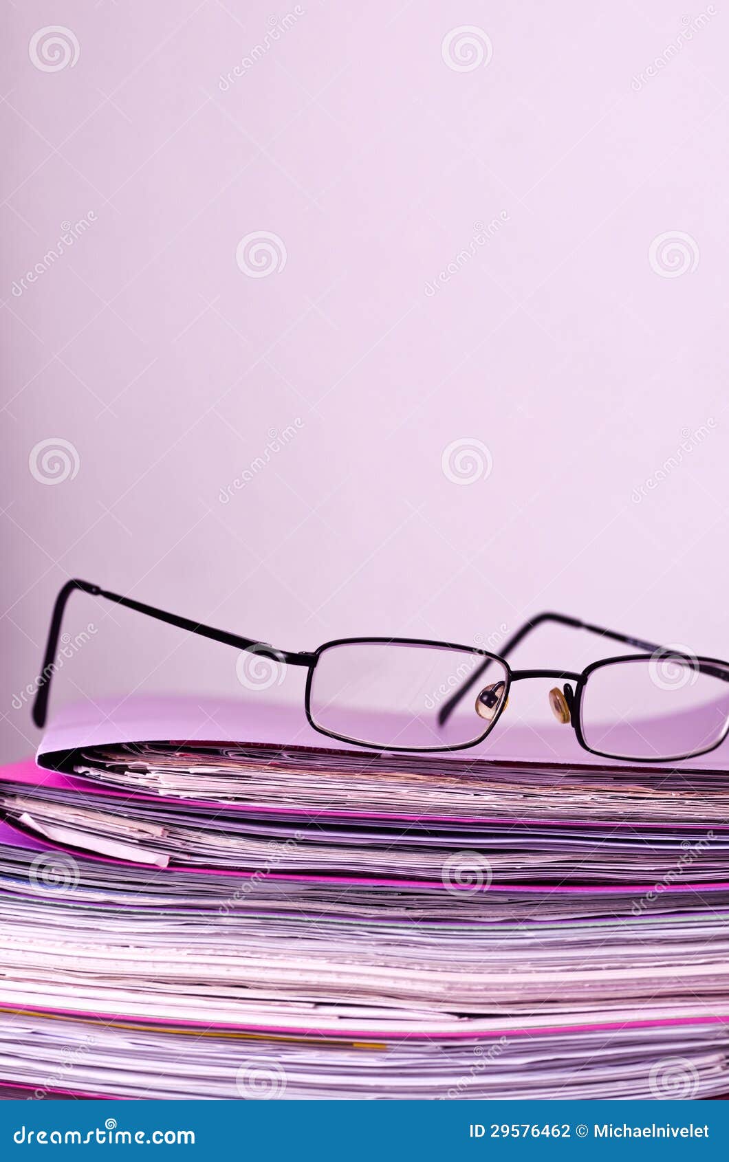 Files and Glasses stock photo. Image of file, archives - 29576462