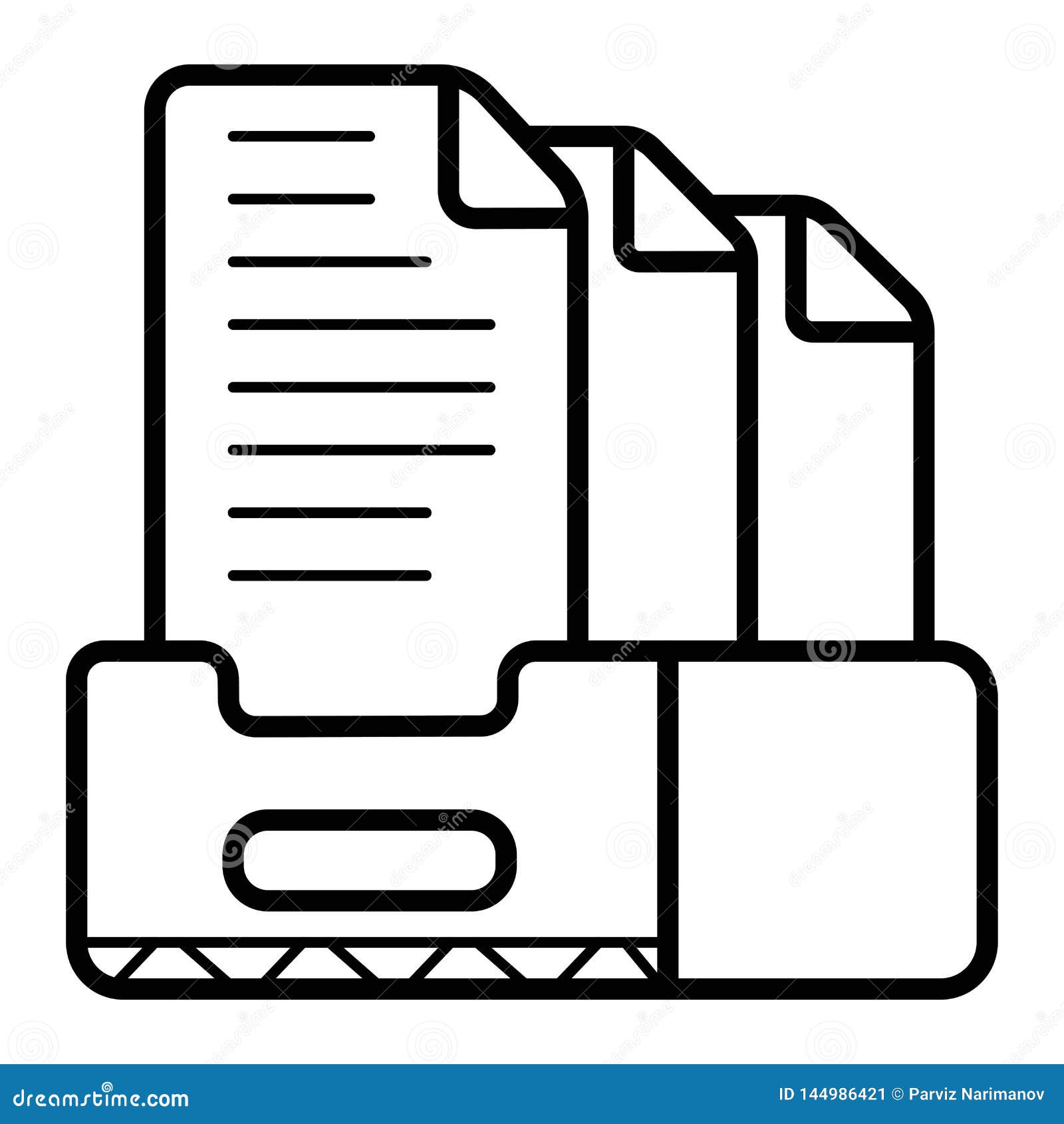 Files icon vector stock illustration. Illustration of vector - 144986421