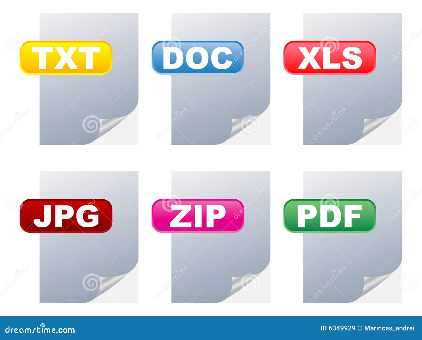 Files illustration stock vector. Illustration of button - 6349929