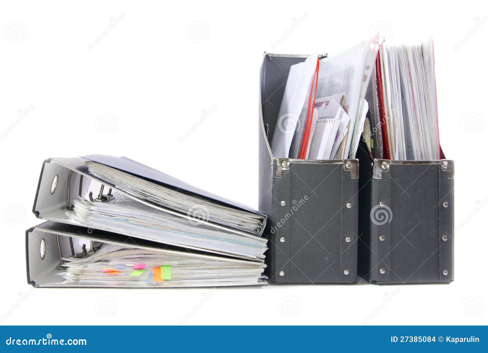 Files in the Office Folders Stock Photo - Image of information ...