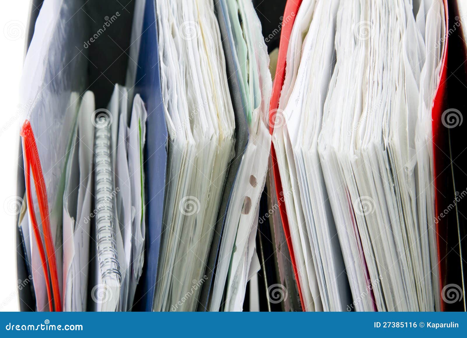 Files in the Office Folders Stock Photo - Image of finance, marker ...