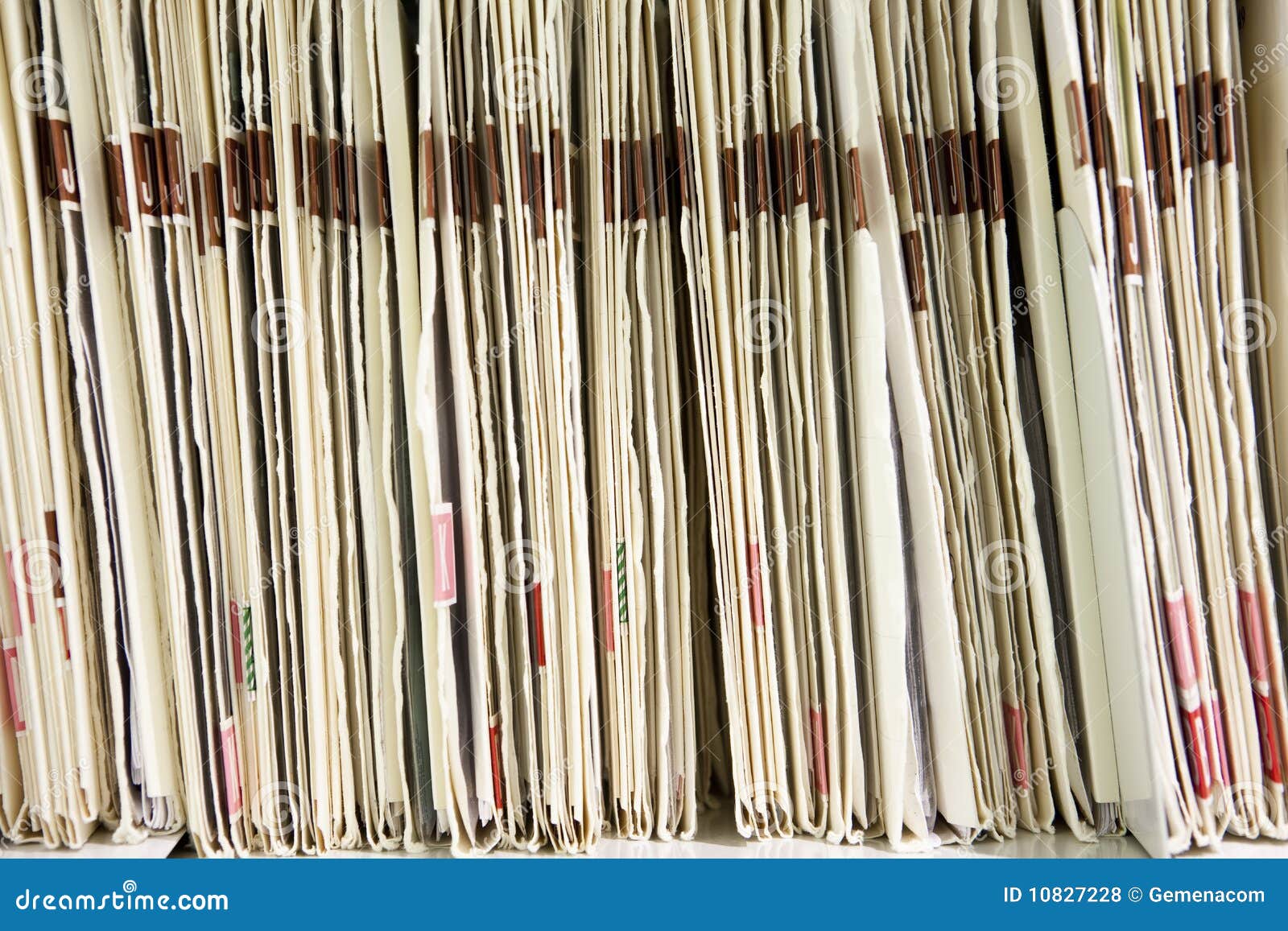 Files organized on shelf stock photo. Image of document - 10827228