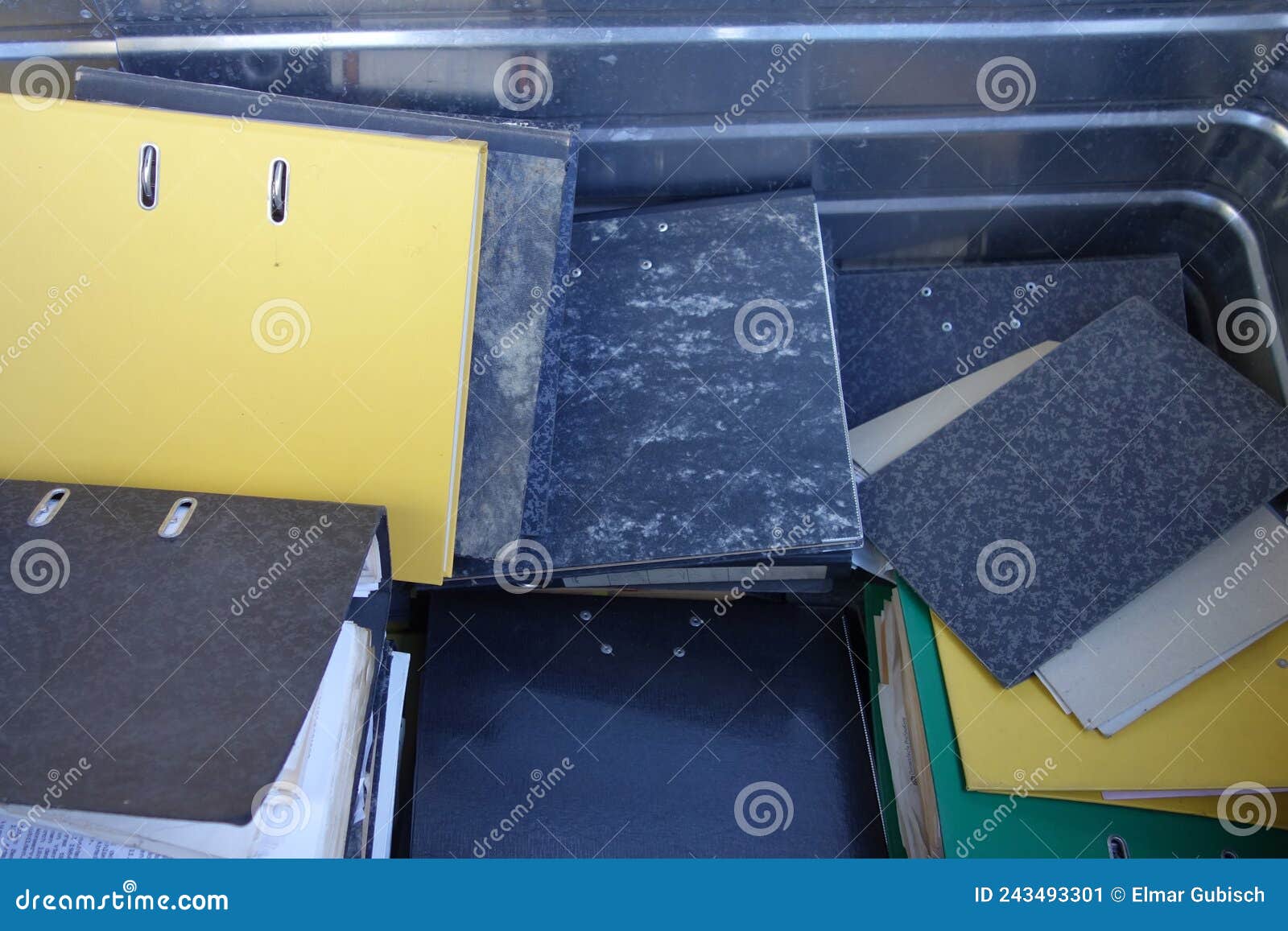 Files and Paperwork in the Administration Stock Image - Image of ...