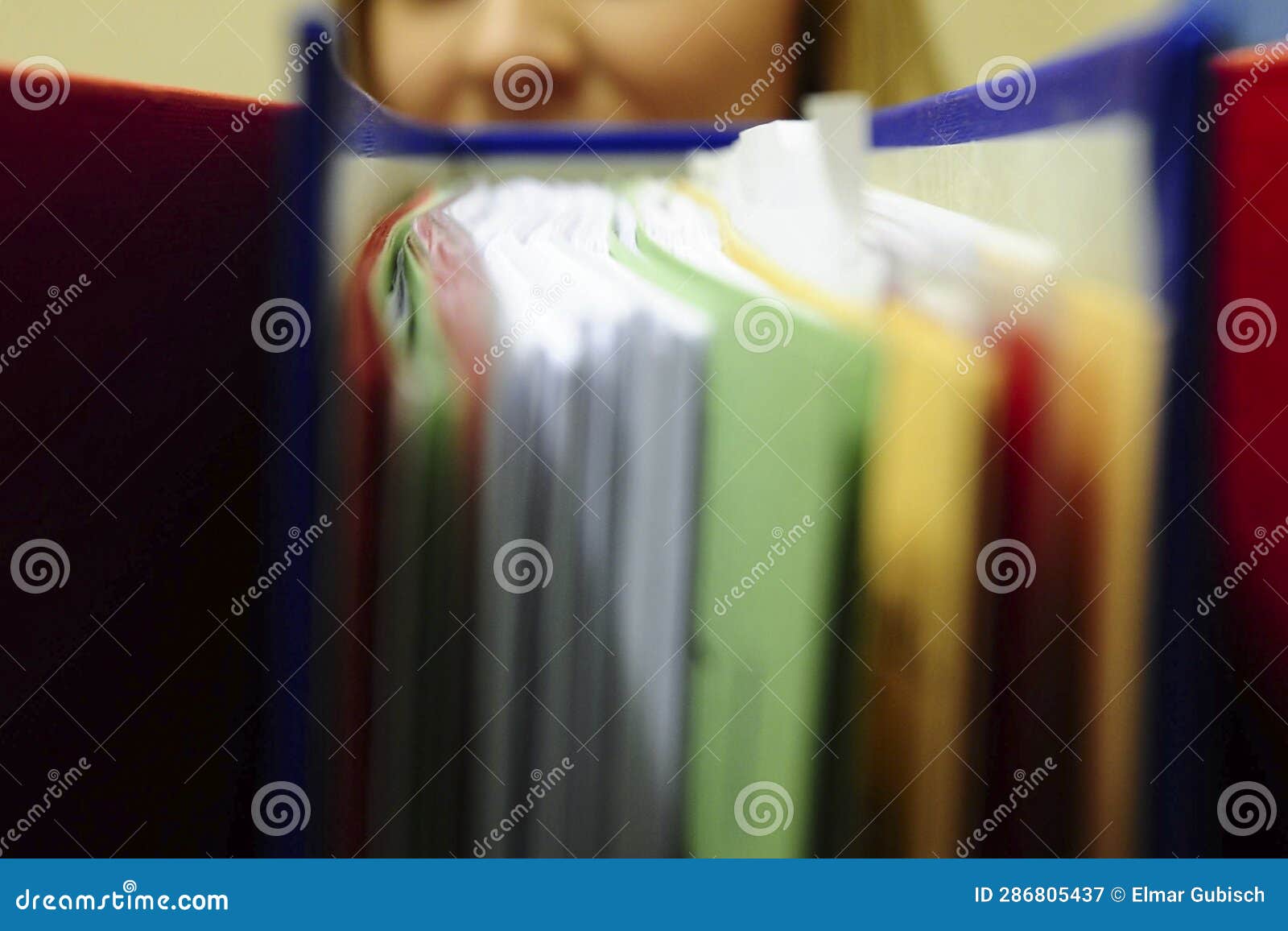 Files and Paperwork in the Administration Stock Image - Image of work ...
