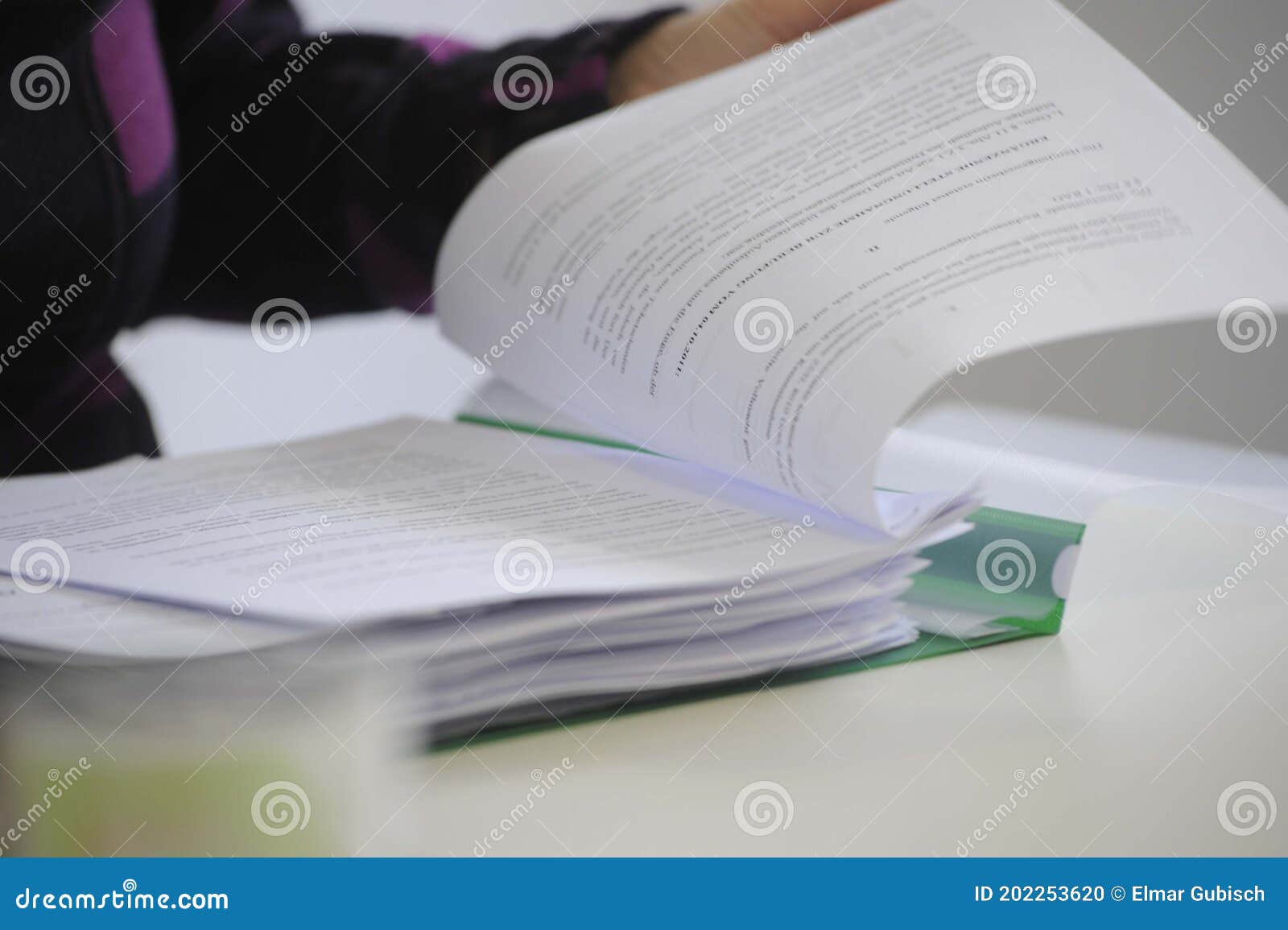 Files and Paperwork in the Administration Stock Photo - Image of ...