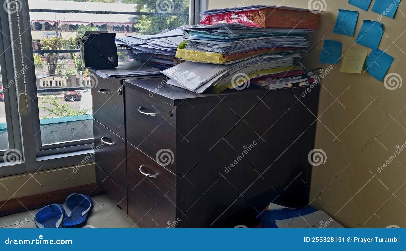 Files Piled Up in an Agency in the City of Manado Stock Image - Image ...