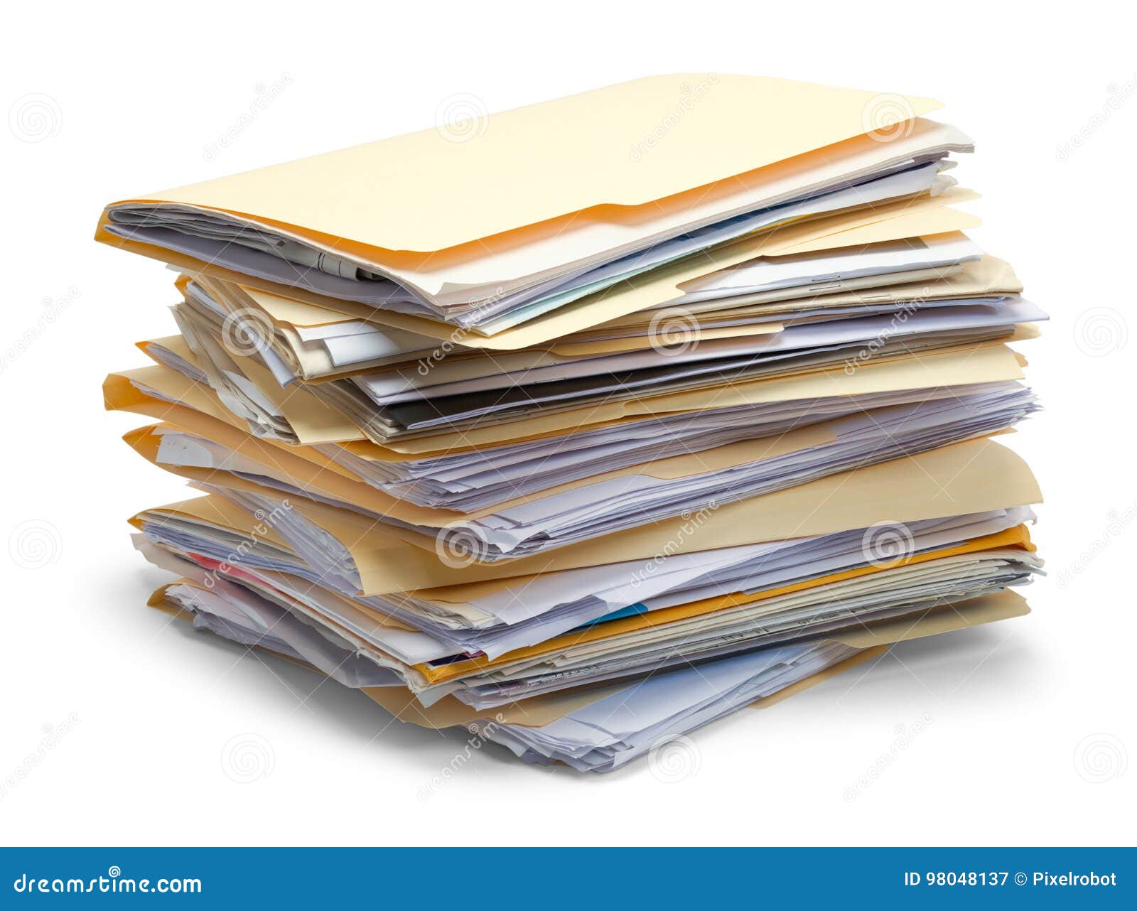 Files Piled Up stock image. Image of office, heap, blank - 98048137