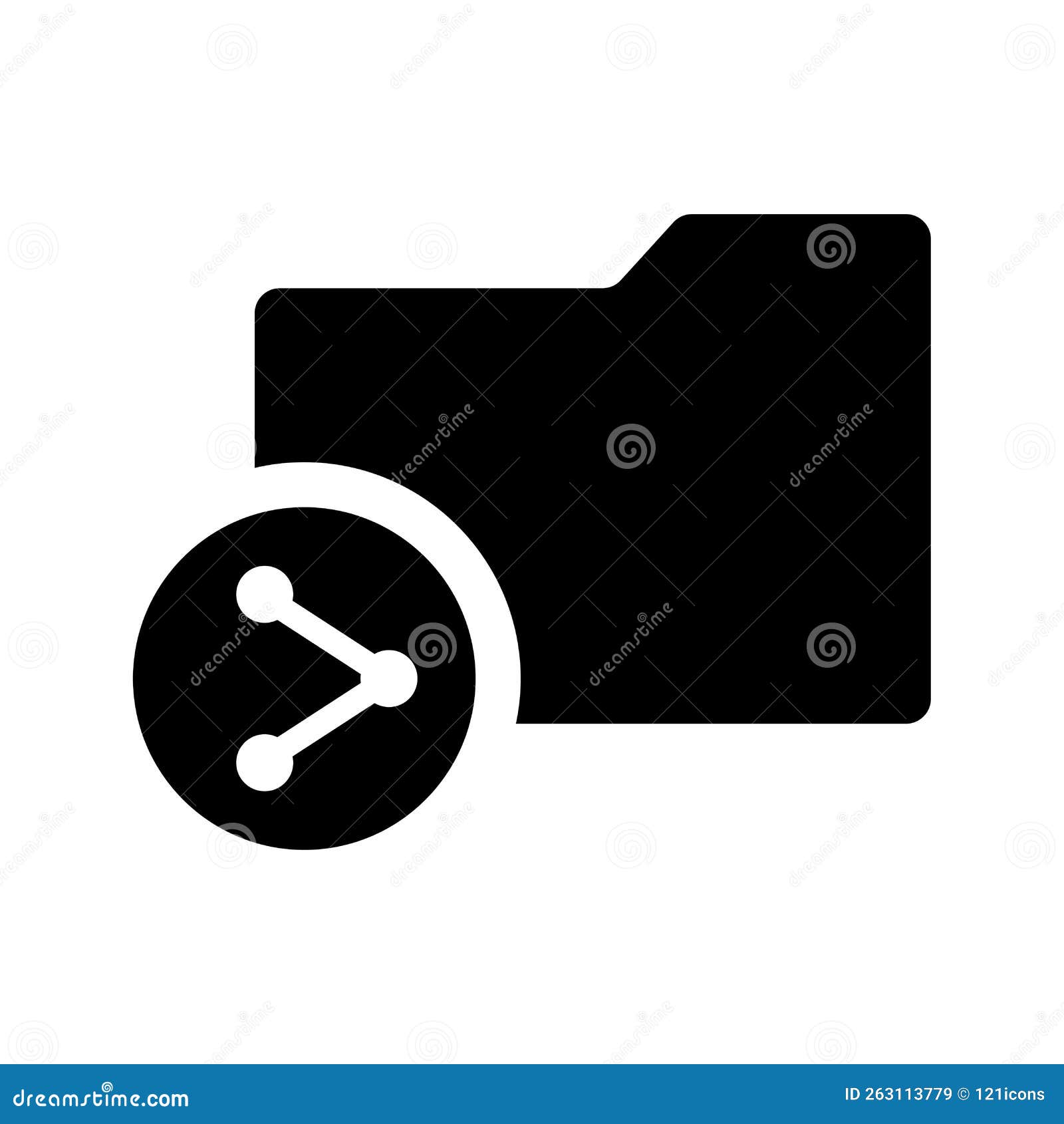 Files Sharing Icon. Black Vector Design Stock Illustration ...