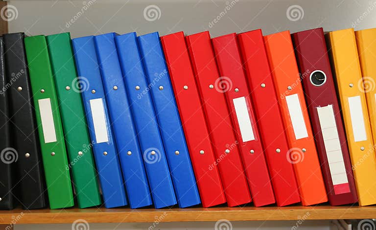 Files shelf stock image. Image of book, business, files - 284521