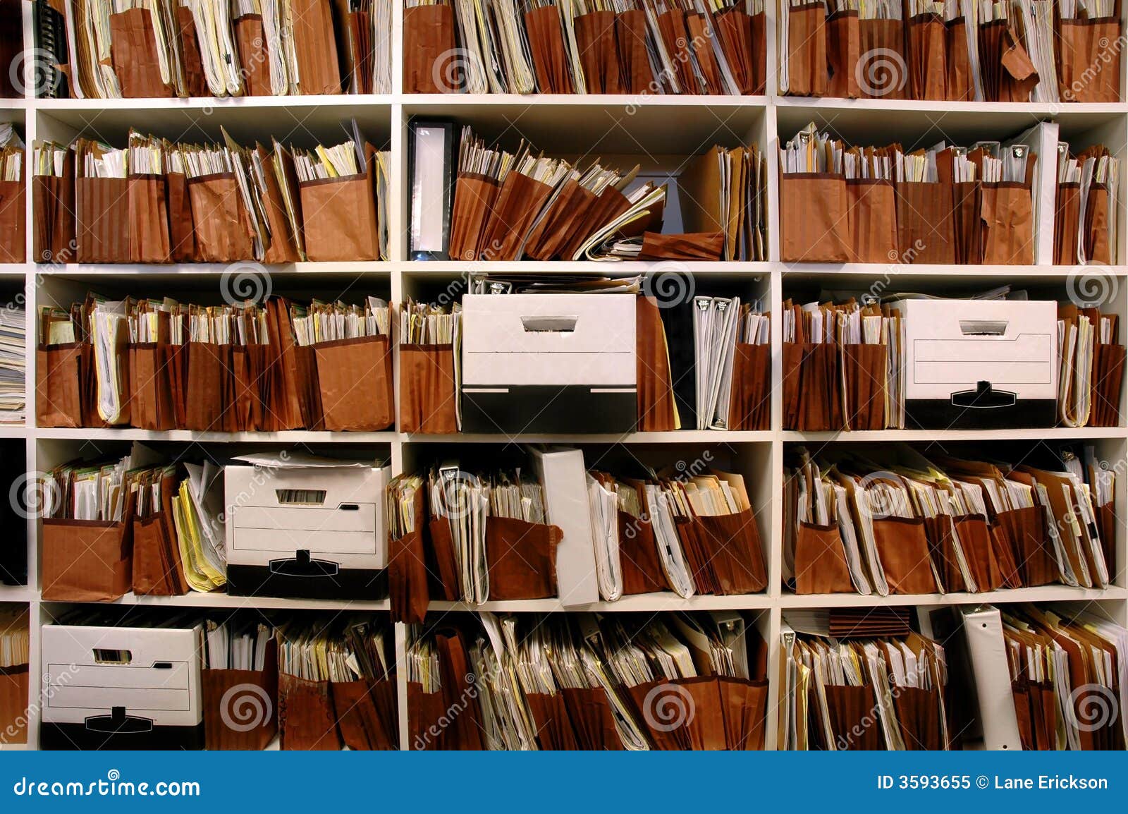 Files on Shelf stock image. Image of organized, stack - 3593655