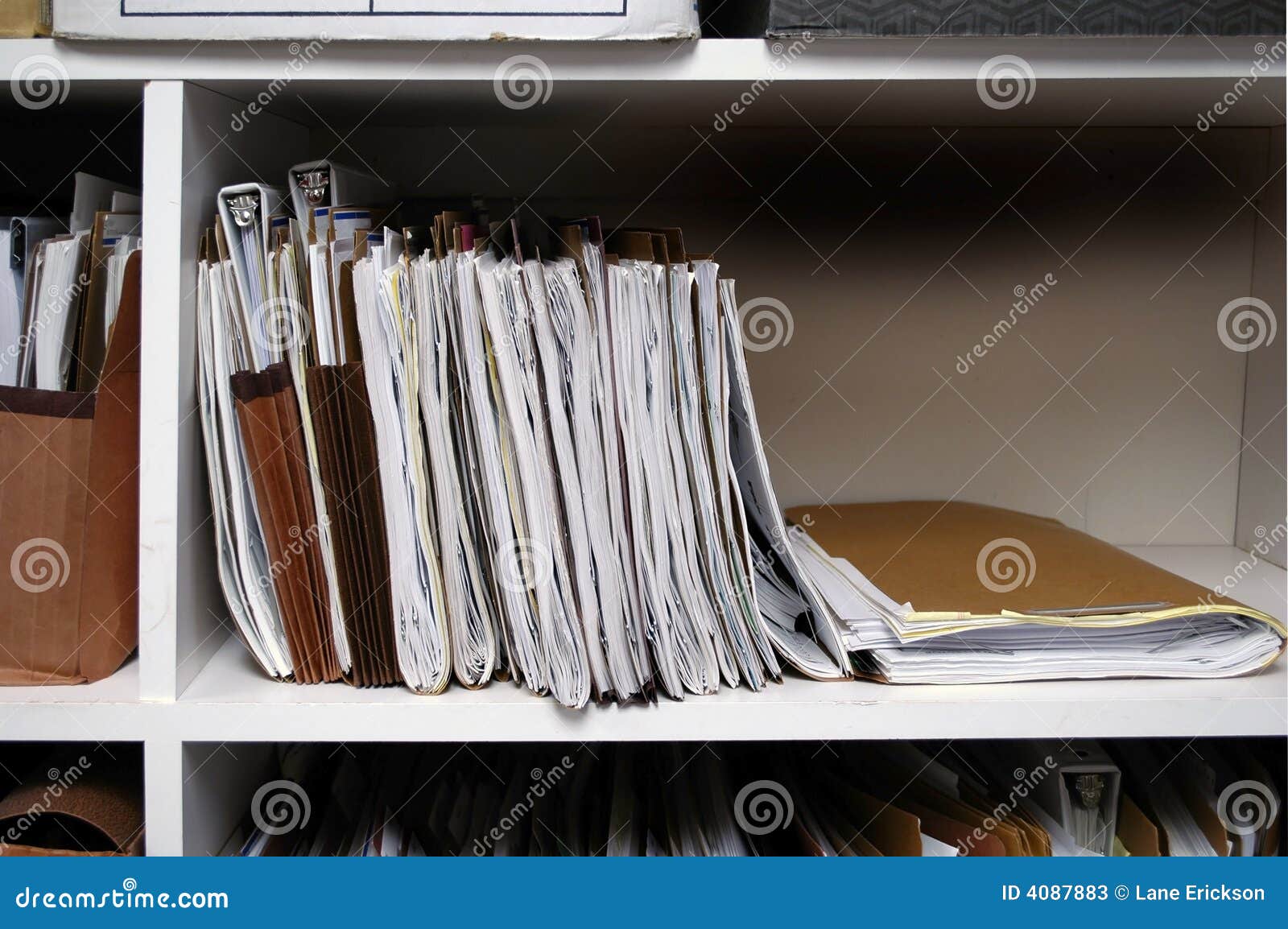 Files on Shelf stock image. Image of sheet, boxes, organized - 4087883