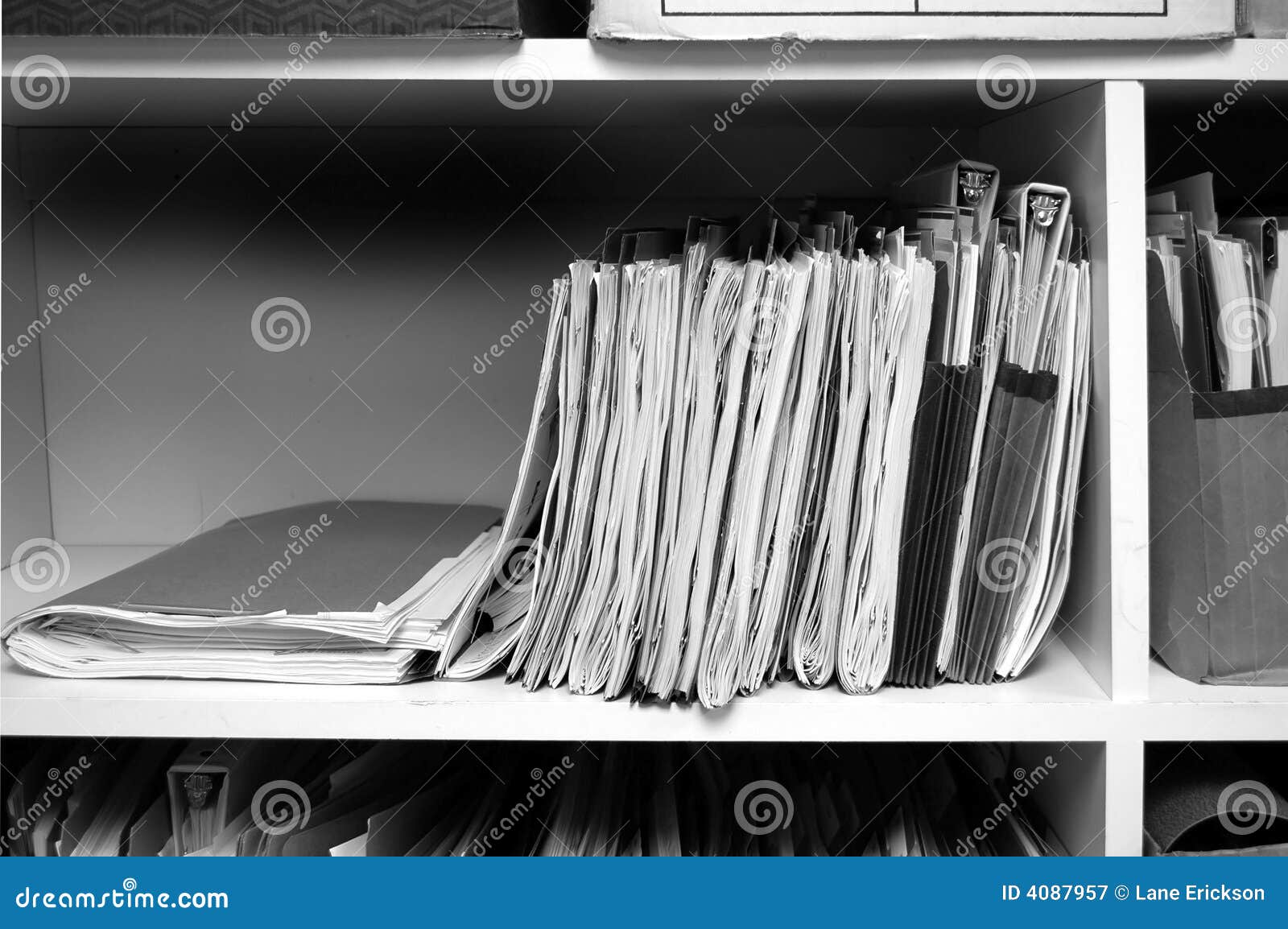 Files on Shelf stock image. Image of keeping, shelf, organize - 4087957