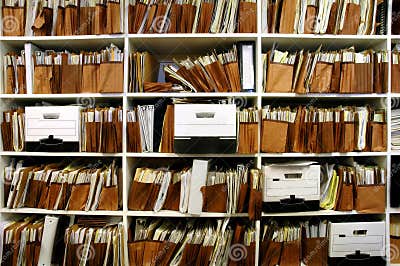 Files on Shelf stock image. Image of shelves, store, archive - 4134571