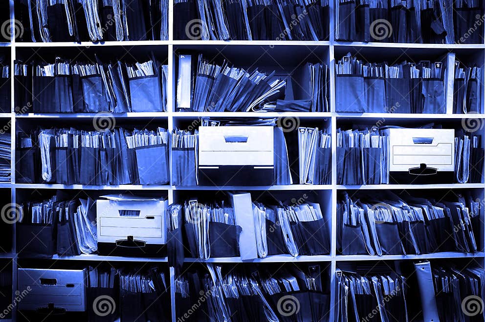 Files on Shelf stock image. Image of full, legal, store - 6954079