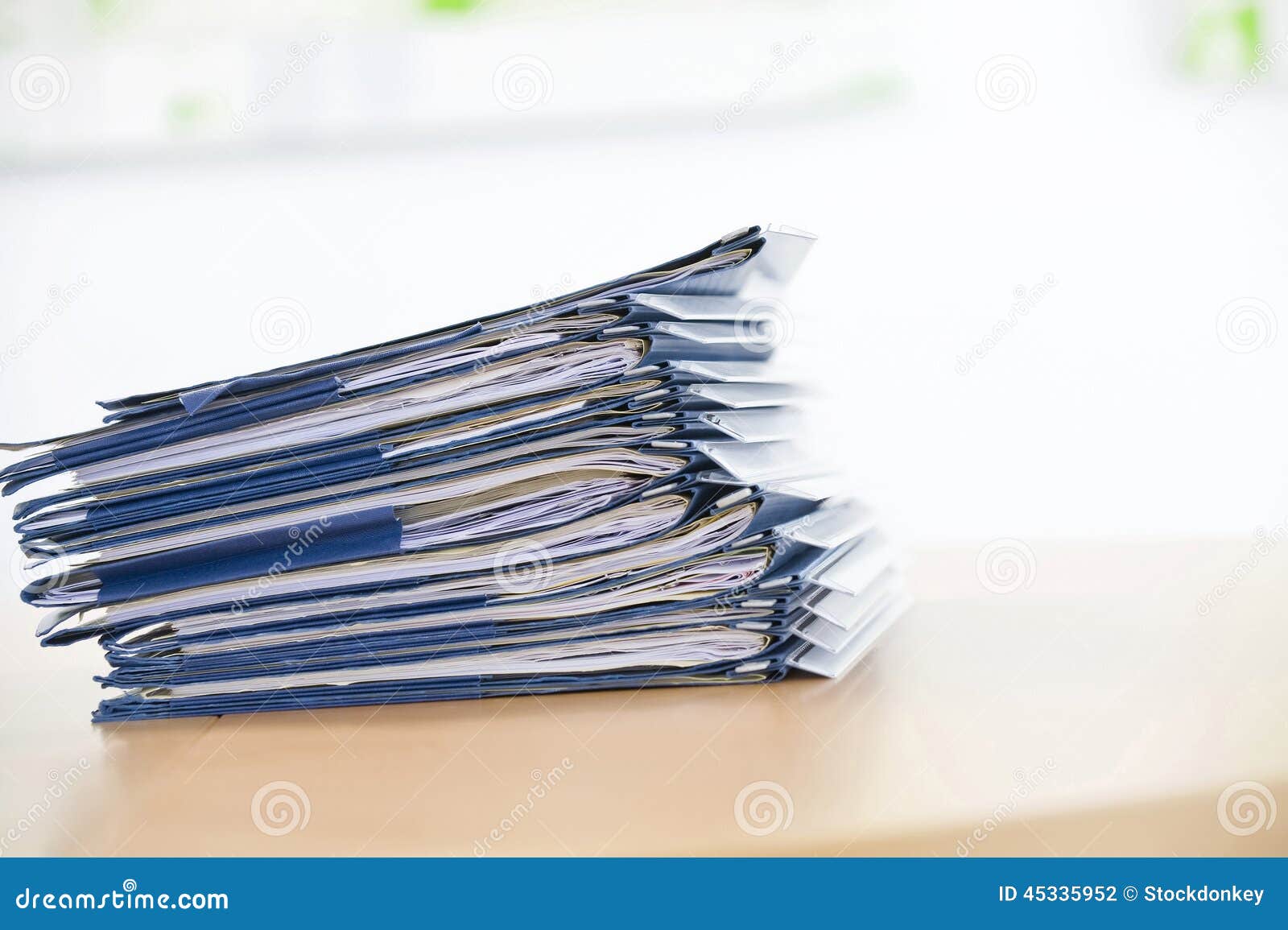 Files stock photo. Image of stack, files, material, desk - 45335952