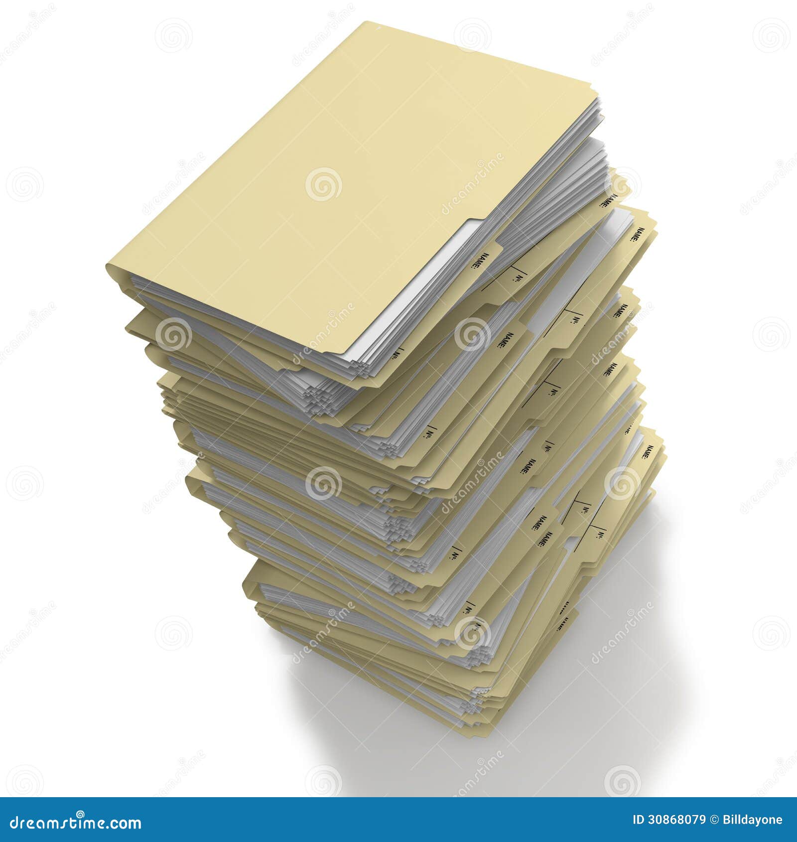 Stack Folders Ready Archiving Stock Illustrations – 2 Stack Folders ...