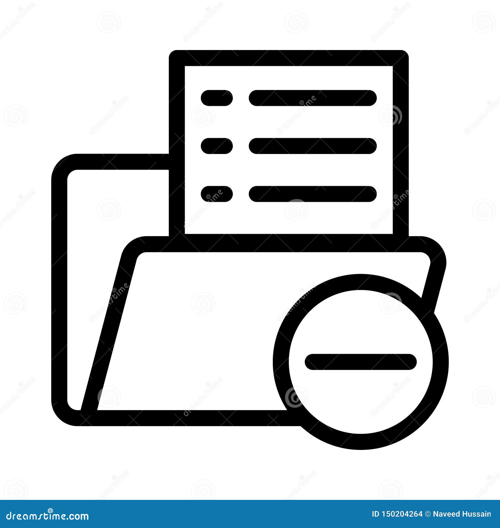 Files Thin Line Vector Icon Stock Illustration - Illustration of ...