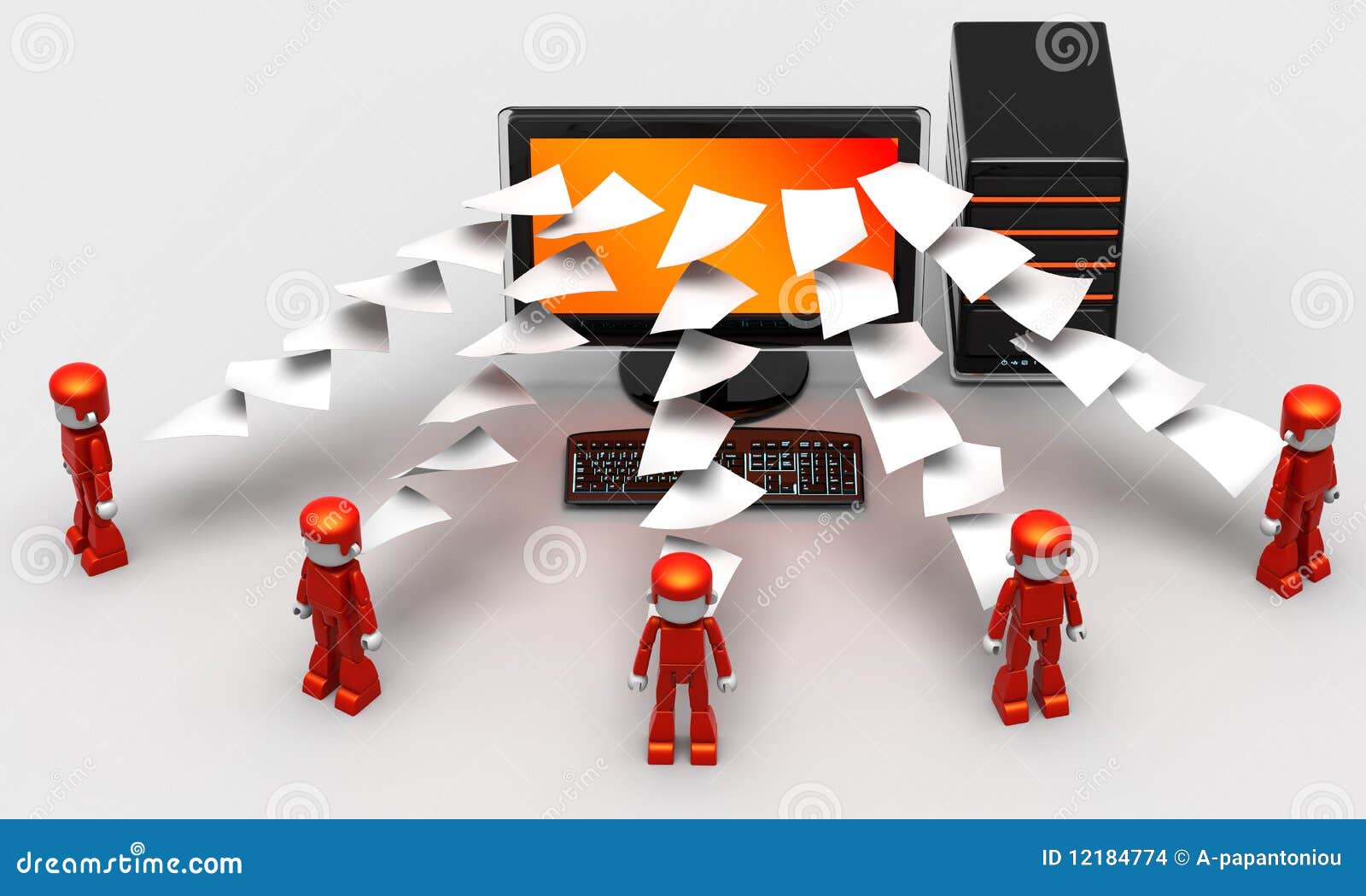 Files Transfer stock illustration. Illustration of computer - 12184774