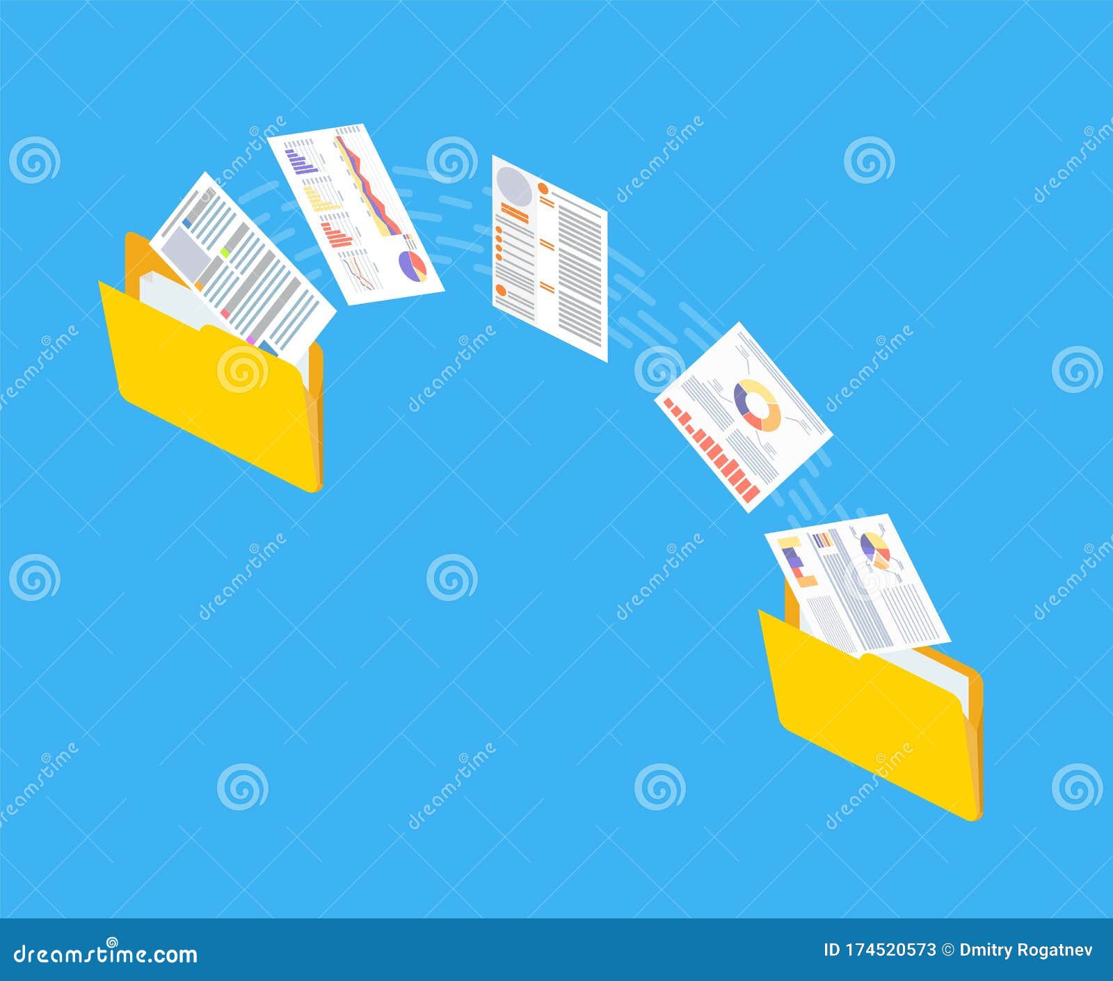 Transfer Documents Stock Illustration | CartoonDealer.com #12184801