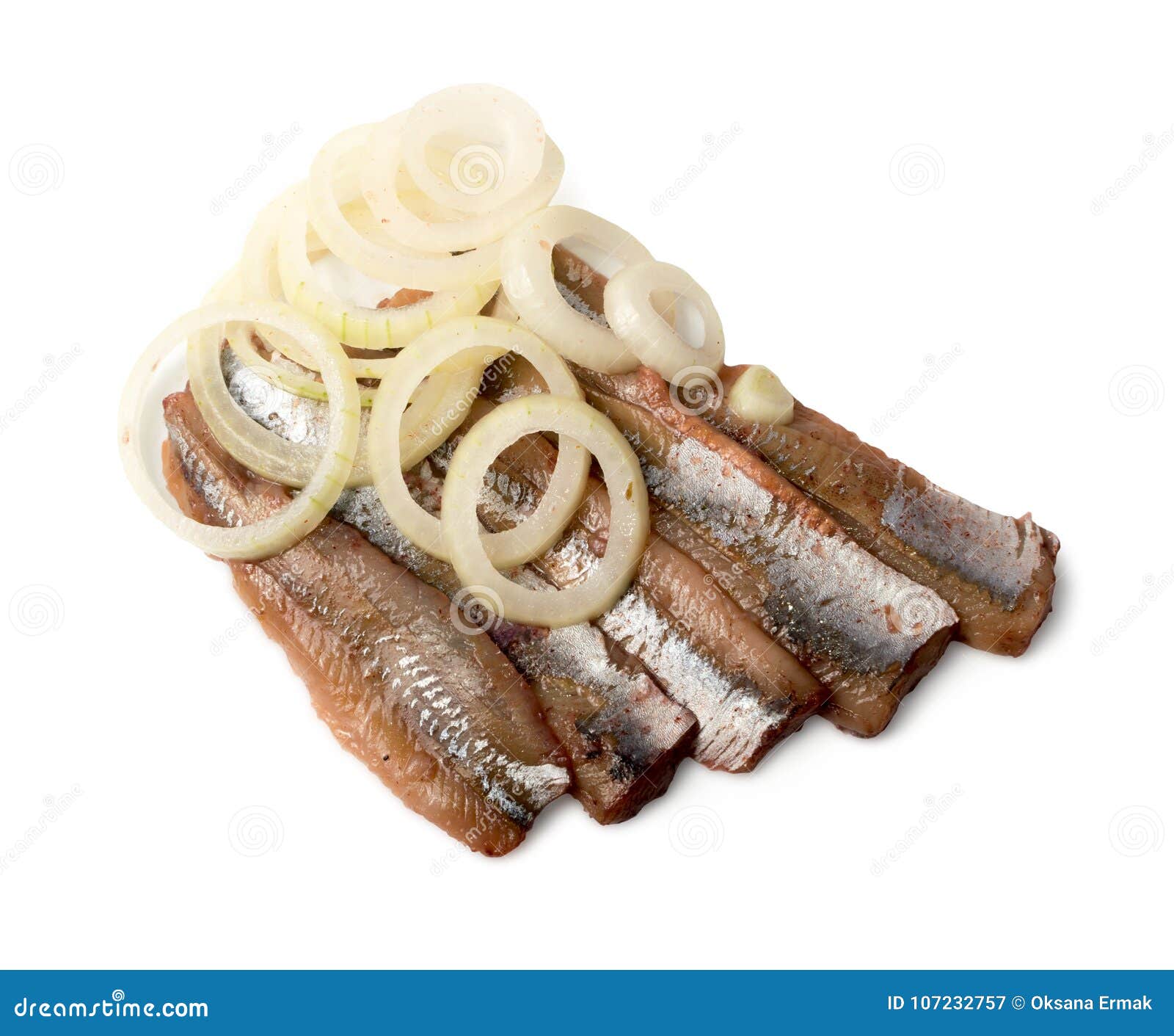 Filet D'anchois D'isolement Image stock - Image du salé, repas: 107232757
