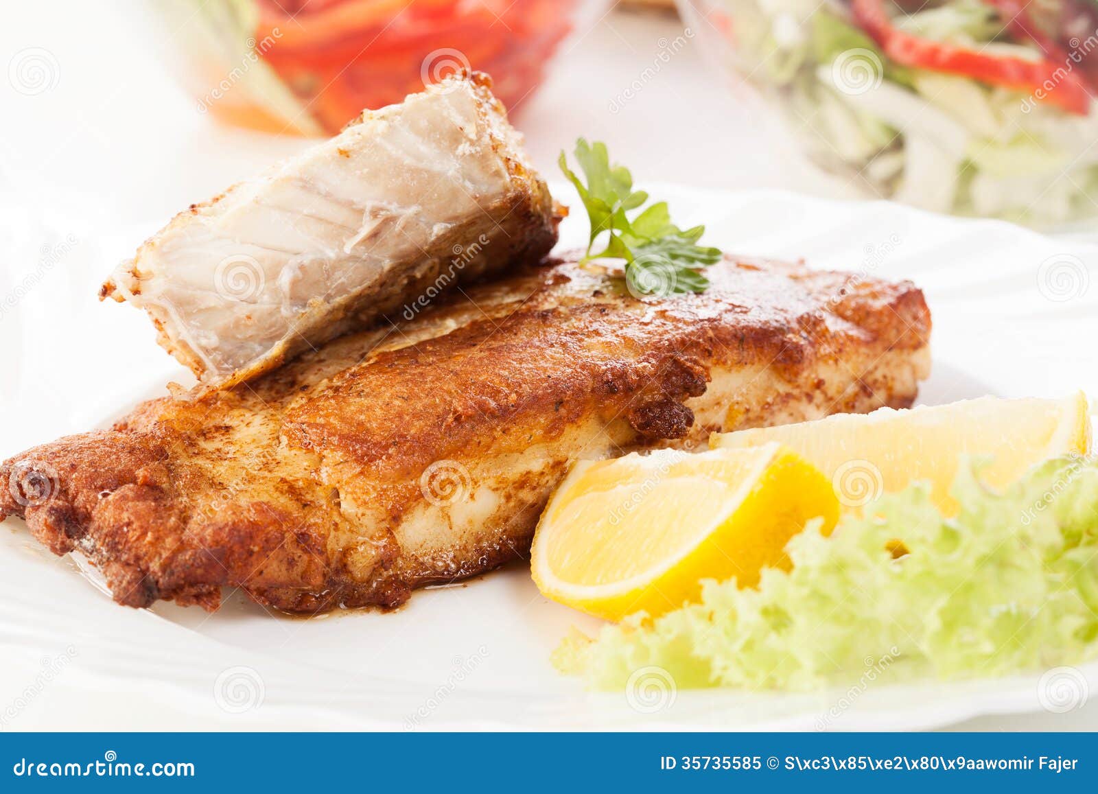 Filet of fresh fish stock image. Image of fish, dinner - 35735585