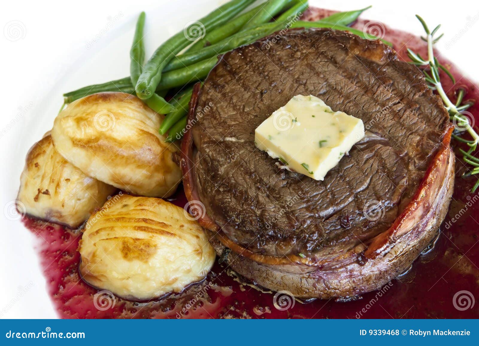 Filet Mignon stock photo. Image of green, color, butter - 9339468