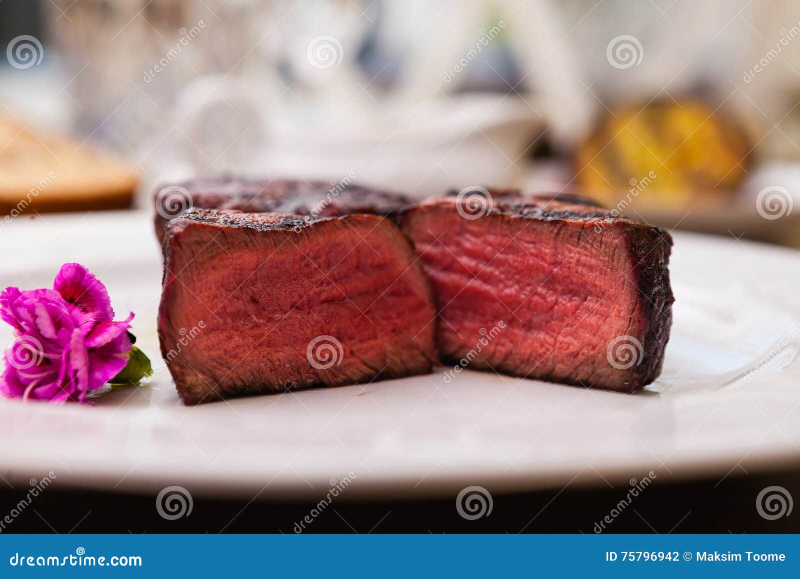 Filet mignon meal stock photo. Image of fillet, cooking - 75796942