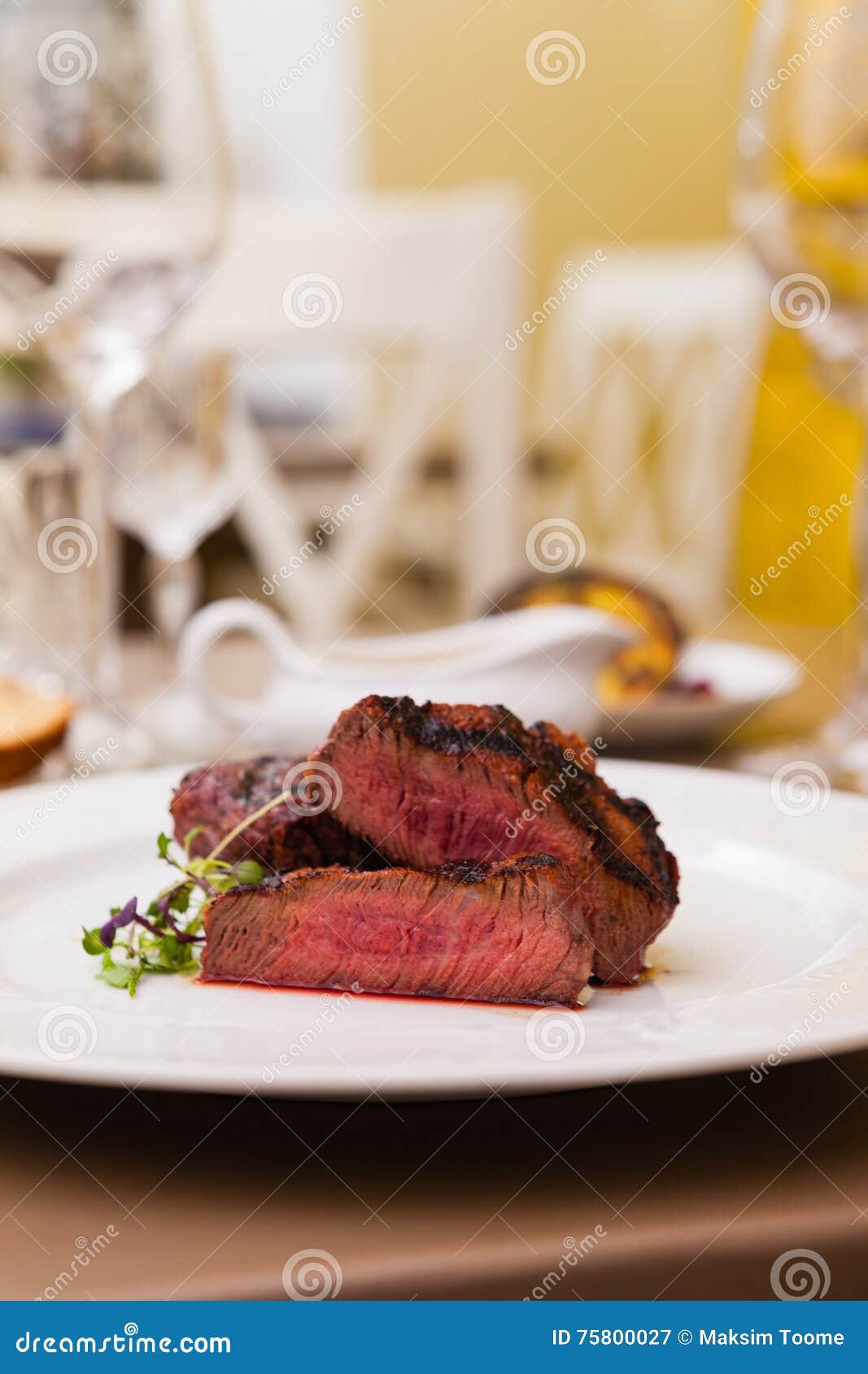 Filet mignon meal stock image. Image of barbecue, main - 75800027