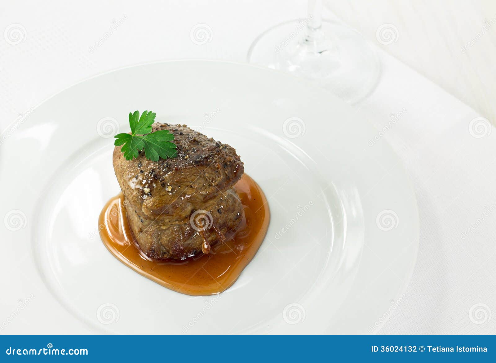 Filet mignon with sauce stock photo. Image of dinner - 36024132