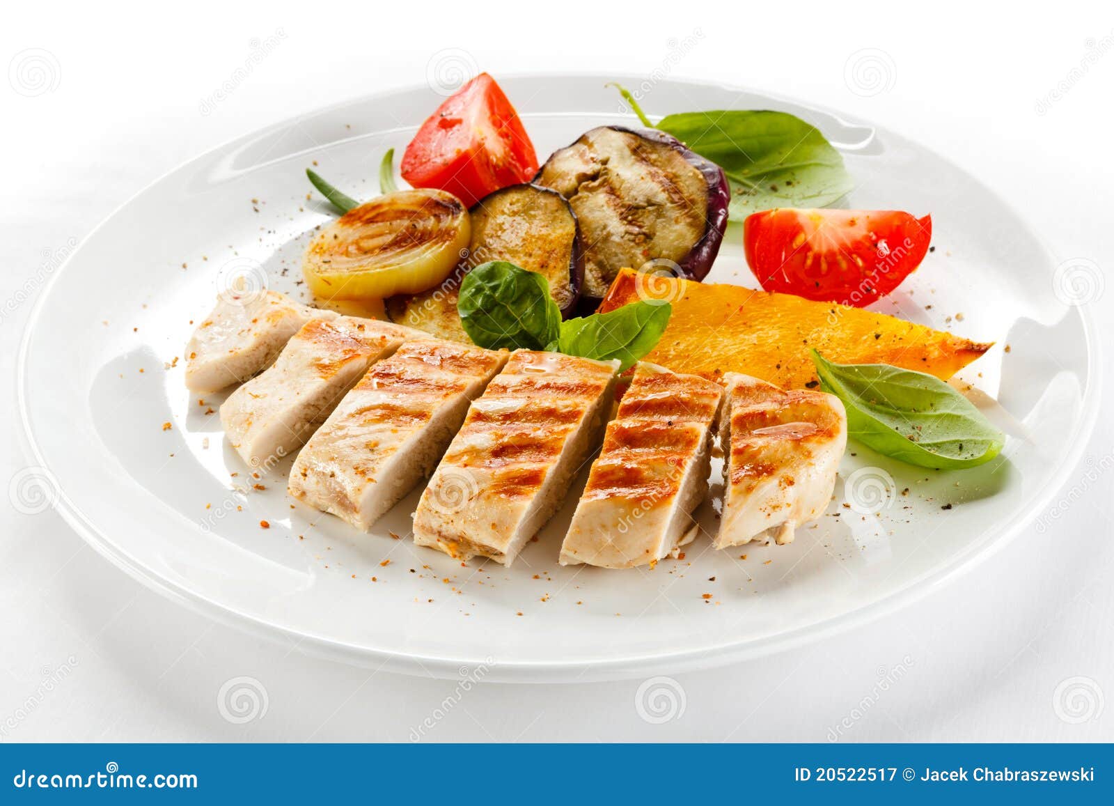 Filete Asado a La Parilla Del Pollo Imagen de archivo - Imagen de ...