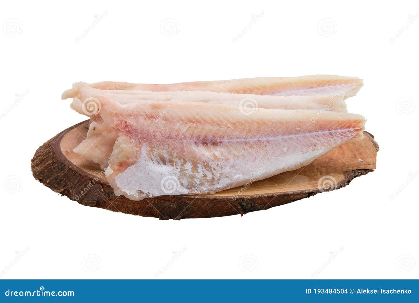 Filete Congelado De Pangasius Isolado Em Branco Foto de Stock - Imagem ...