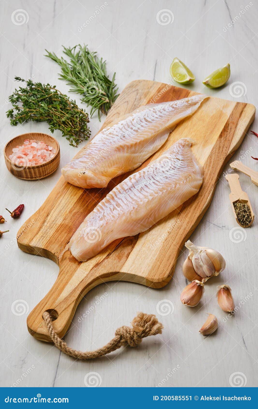 Filete De Abadejo Con Condimento Imagen de archivo - Imagen de fresco ...