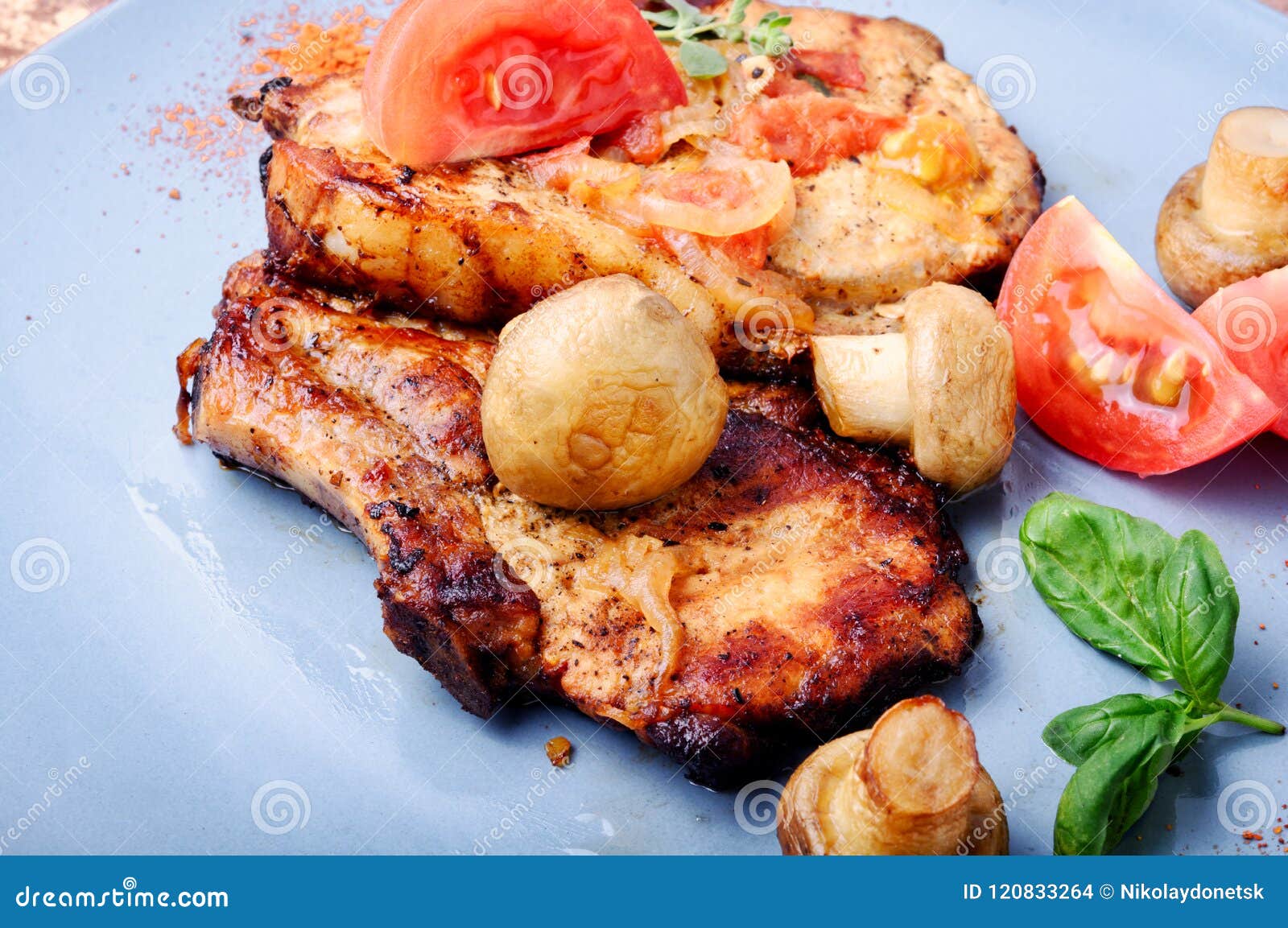 Filete De Filete Asado a La Parilla Foto de archivo - Imagen de rojo ...