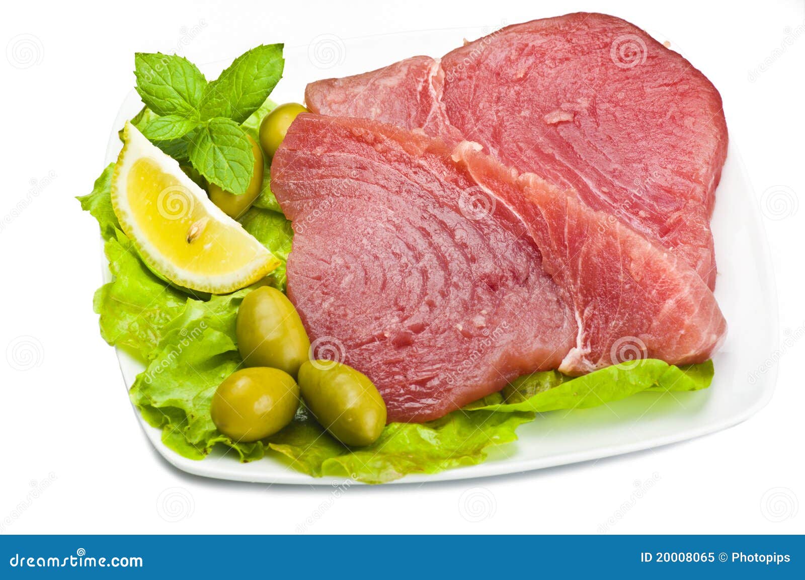 Filete De Atún Sin Procesar Imagen de archivo - Imagen de alimento ...