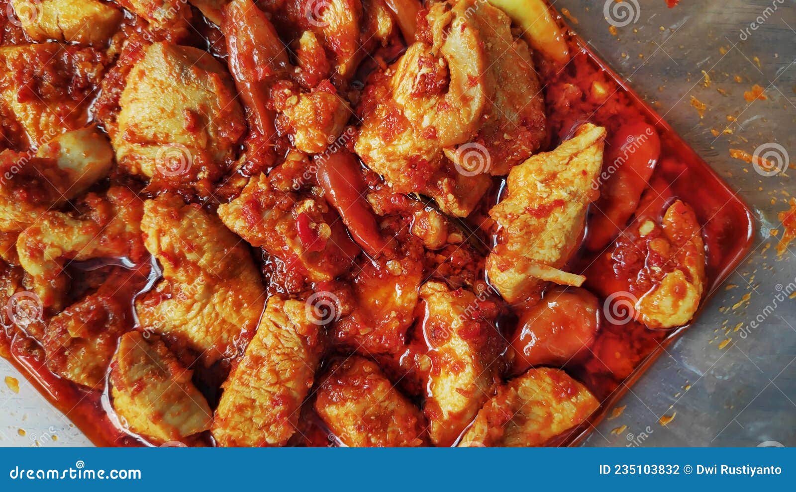 Filete De Frango Com Tempero Picante Foto de Stock - Imagem de ...