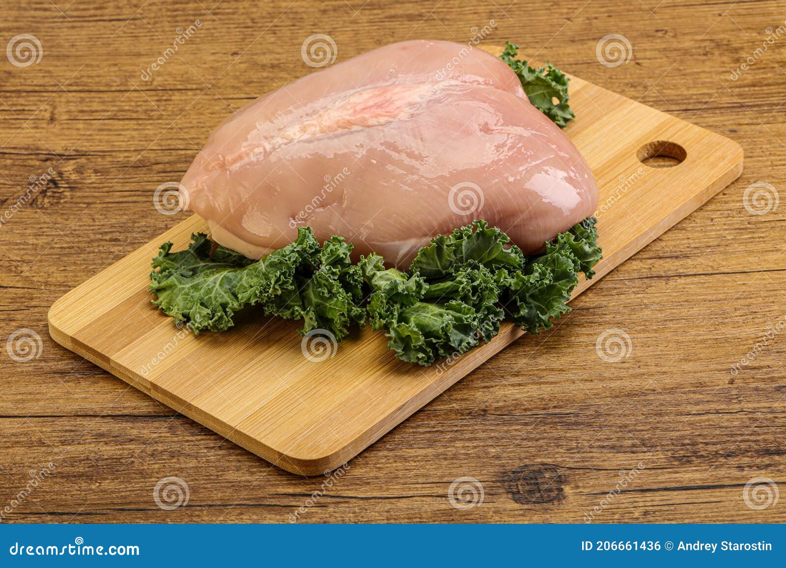 Filete De Pechuga De Pollo Sin Piel Foto de archivo - Imagen de hueso ...