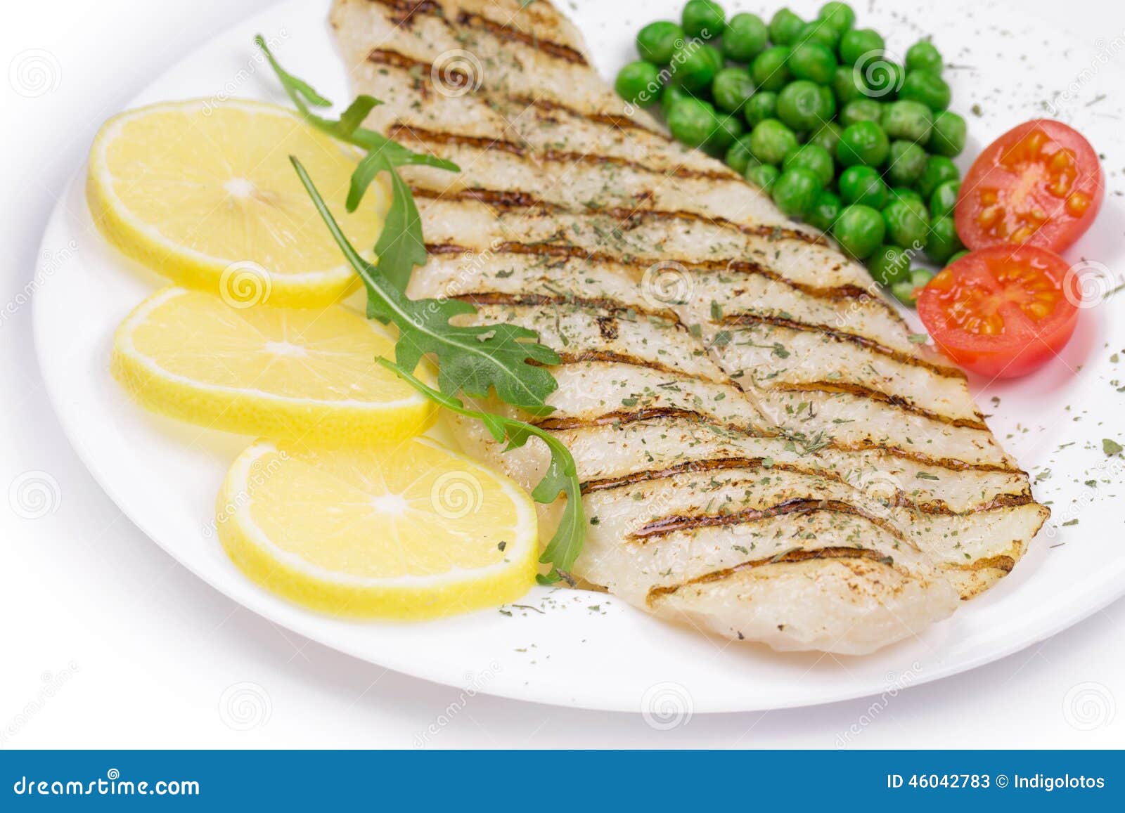 Filete De Pescados Asado a La Parilla Imagen de archivo - Imagen de ...