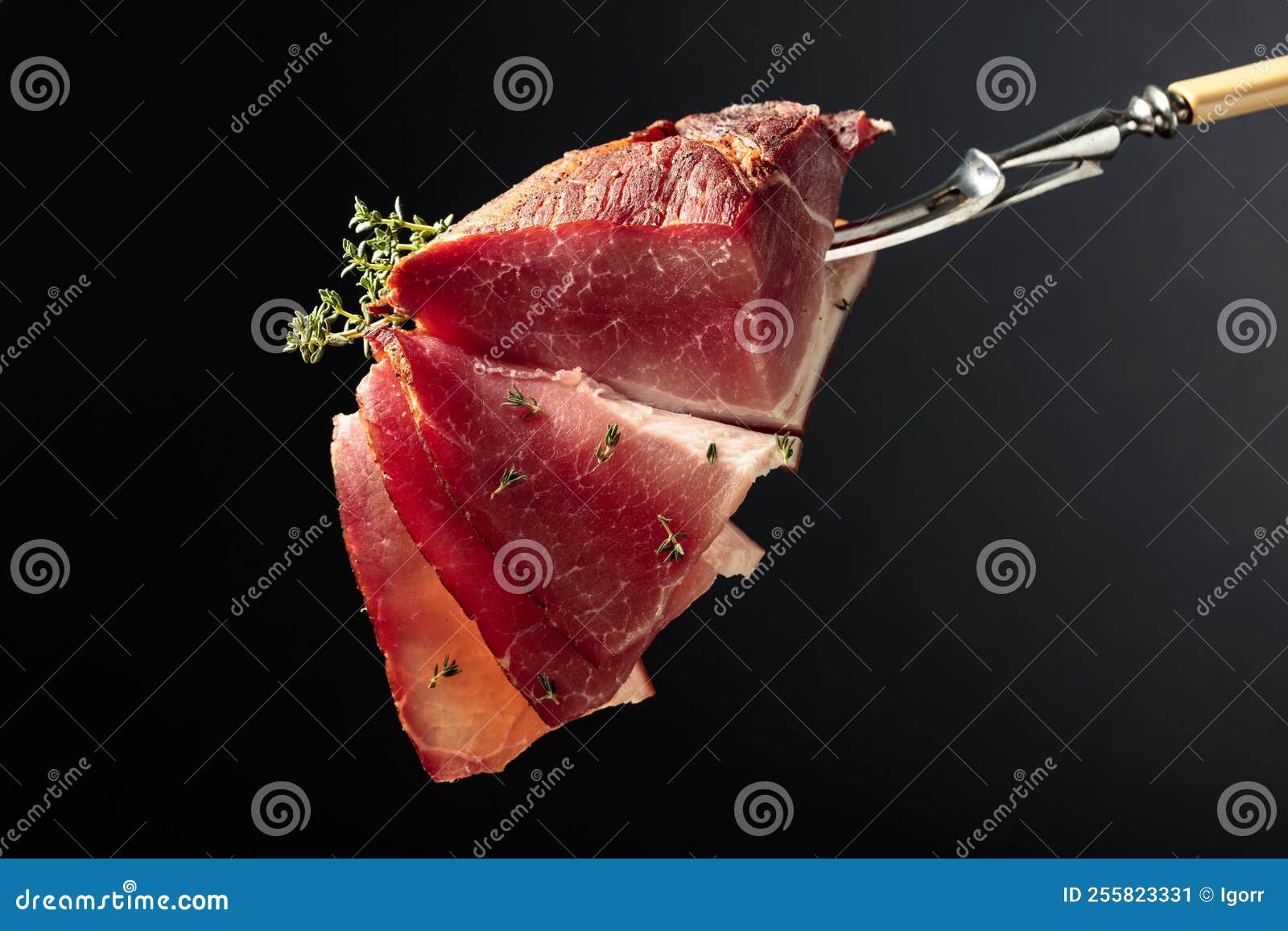Filete De Porco Seco Com Tomilho Imagem de Stock - Imagem de corte ...