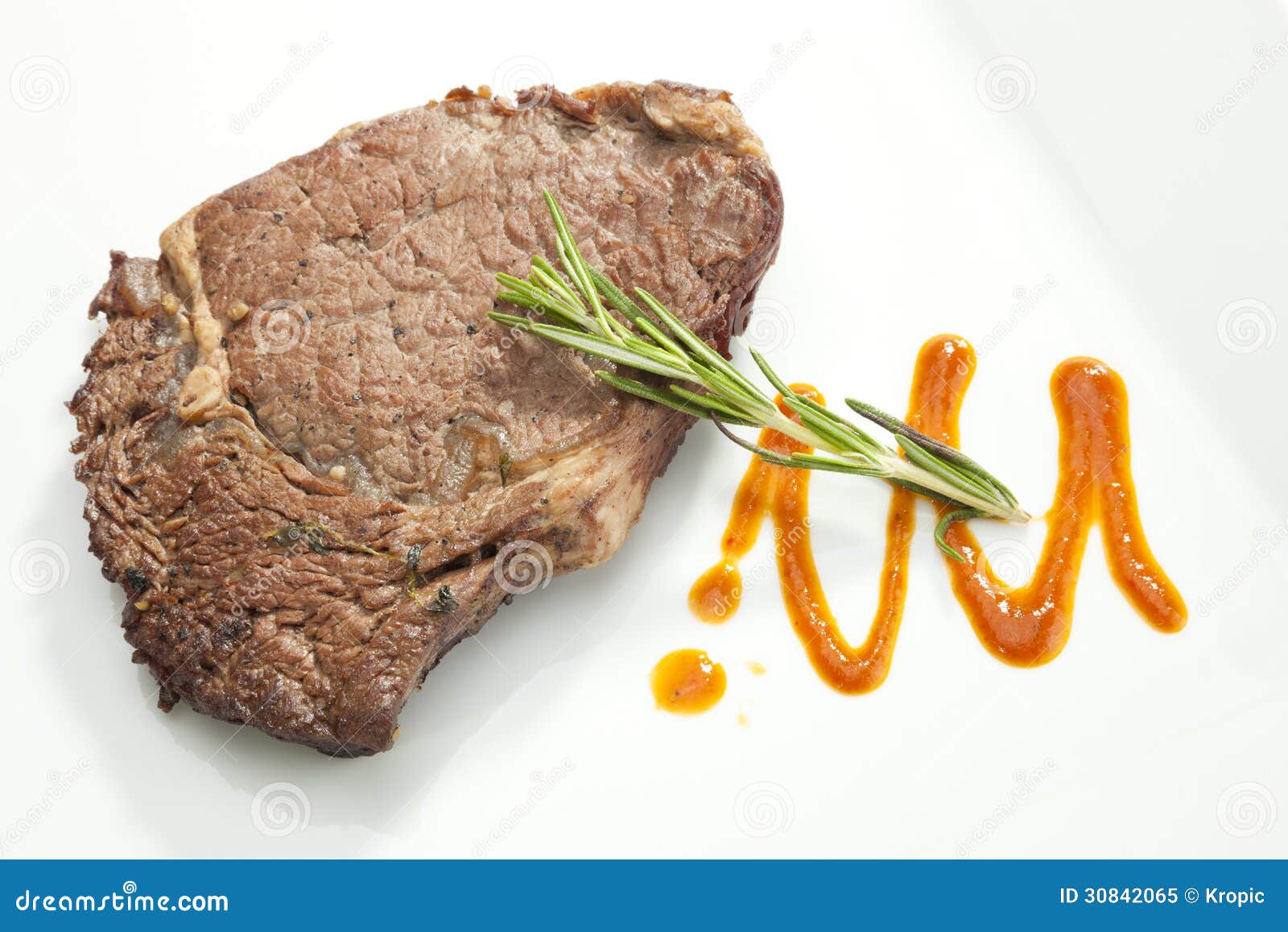 Filete De Solomillo Asado a La Parrilla Con Romero Imagen de archivo ...