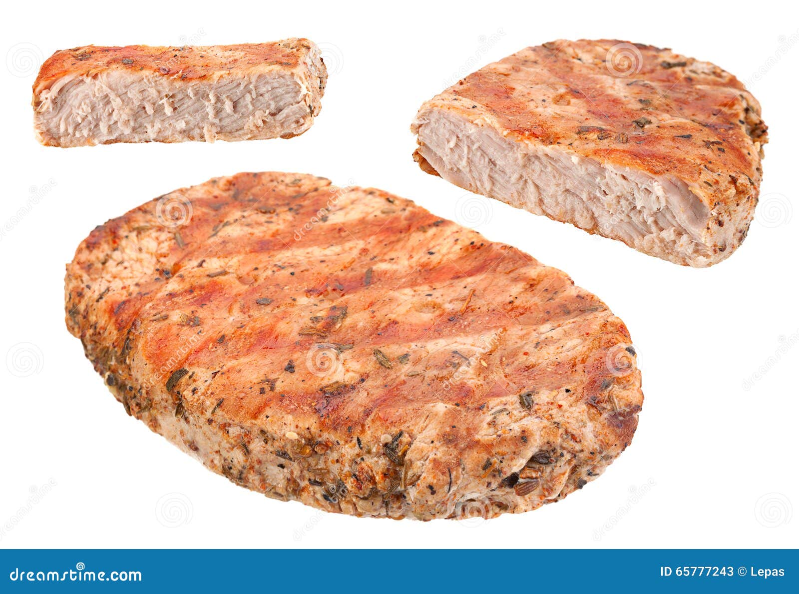 Filete Del Cerdo Aislado En Blanco Imagen de archivo - Imagen de filete ...