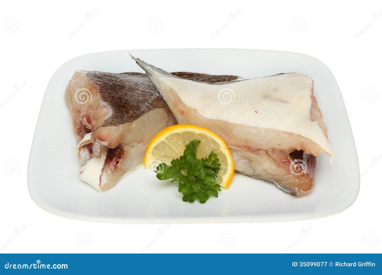 Filetes Crudos Del Rodaballo Imagen de archivo - Imagen de mariscos ...