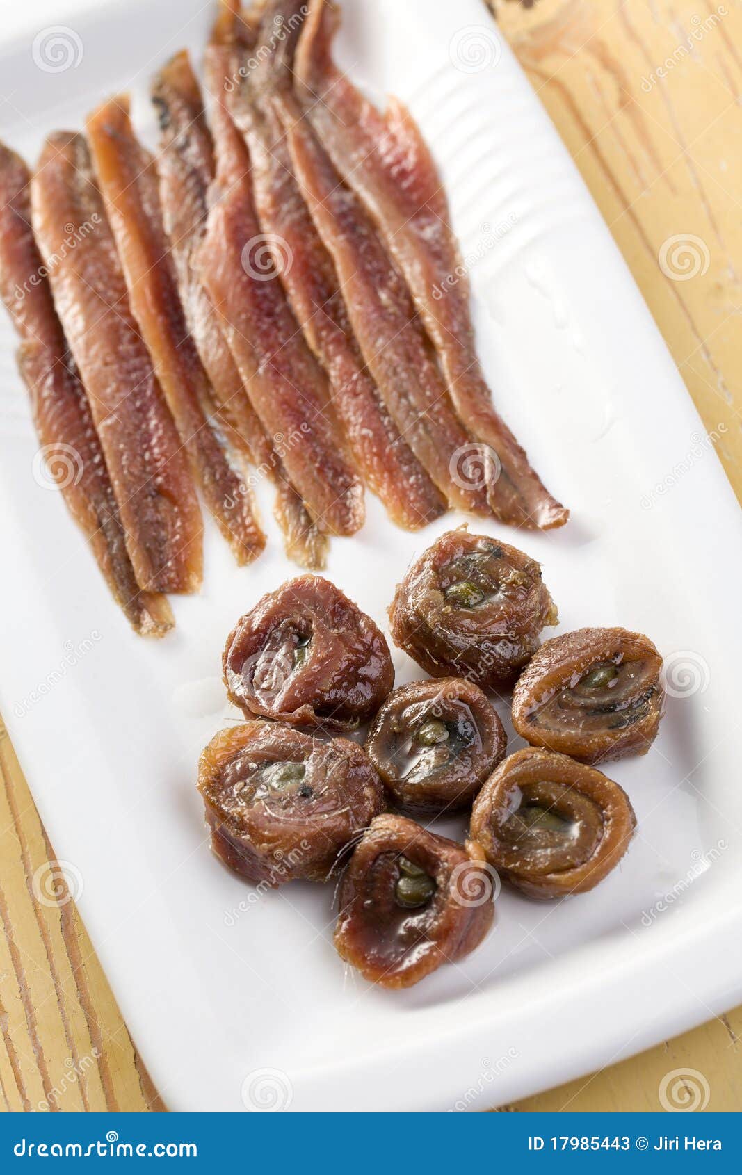 Filetes de las anchoas imagen de archivo. Imagen de comestible - 17985443
